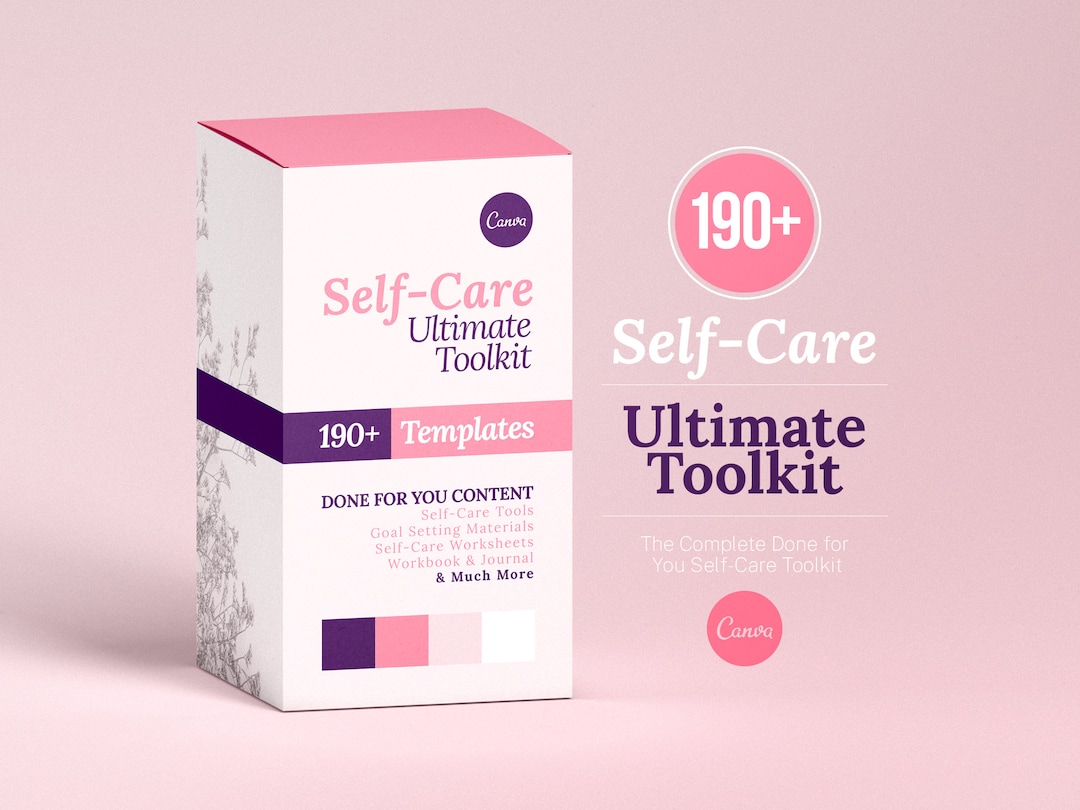 Self-care Ultimate Toolkit for Holistic Wellness, Canva Templates, Self ...