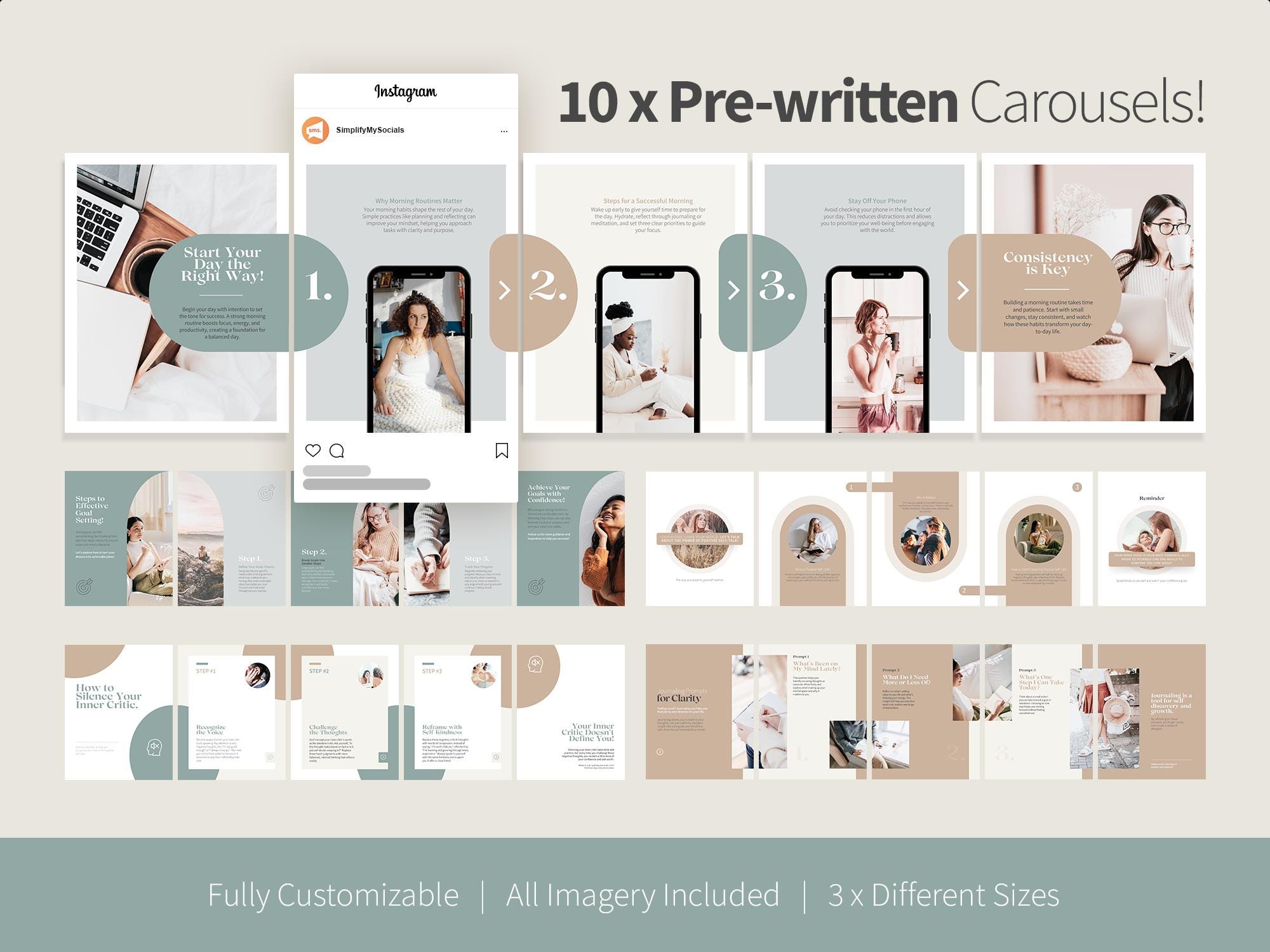 1000+ Life Coaching Instagram Canva Templates, Coaching Business ...