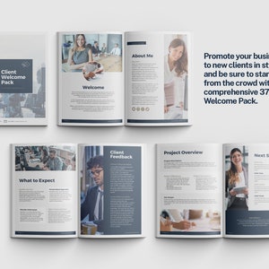Client Welcome Pack Template, VA Onboarding, Minimalist Canva Design - Etsy