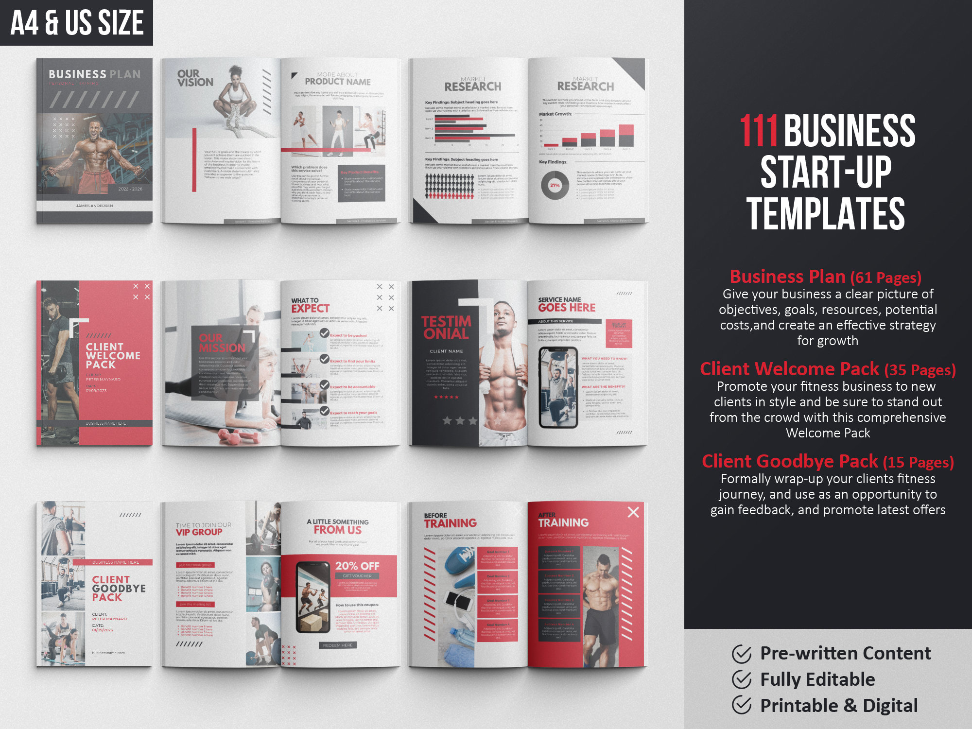 Fitness Ultimate Toolkit Personal Trainer Templates - Etsy UK