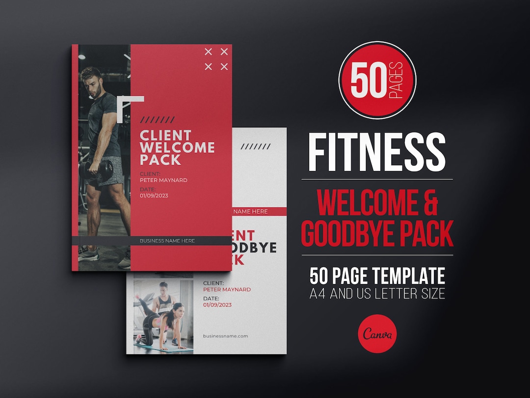 Fitness Client Welcome Pack and Client Goodbye Pack Templates | Client ...
