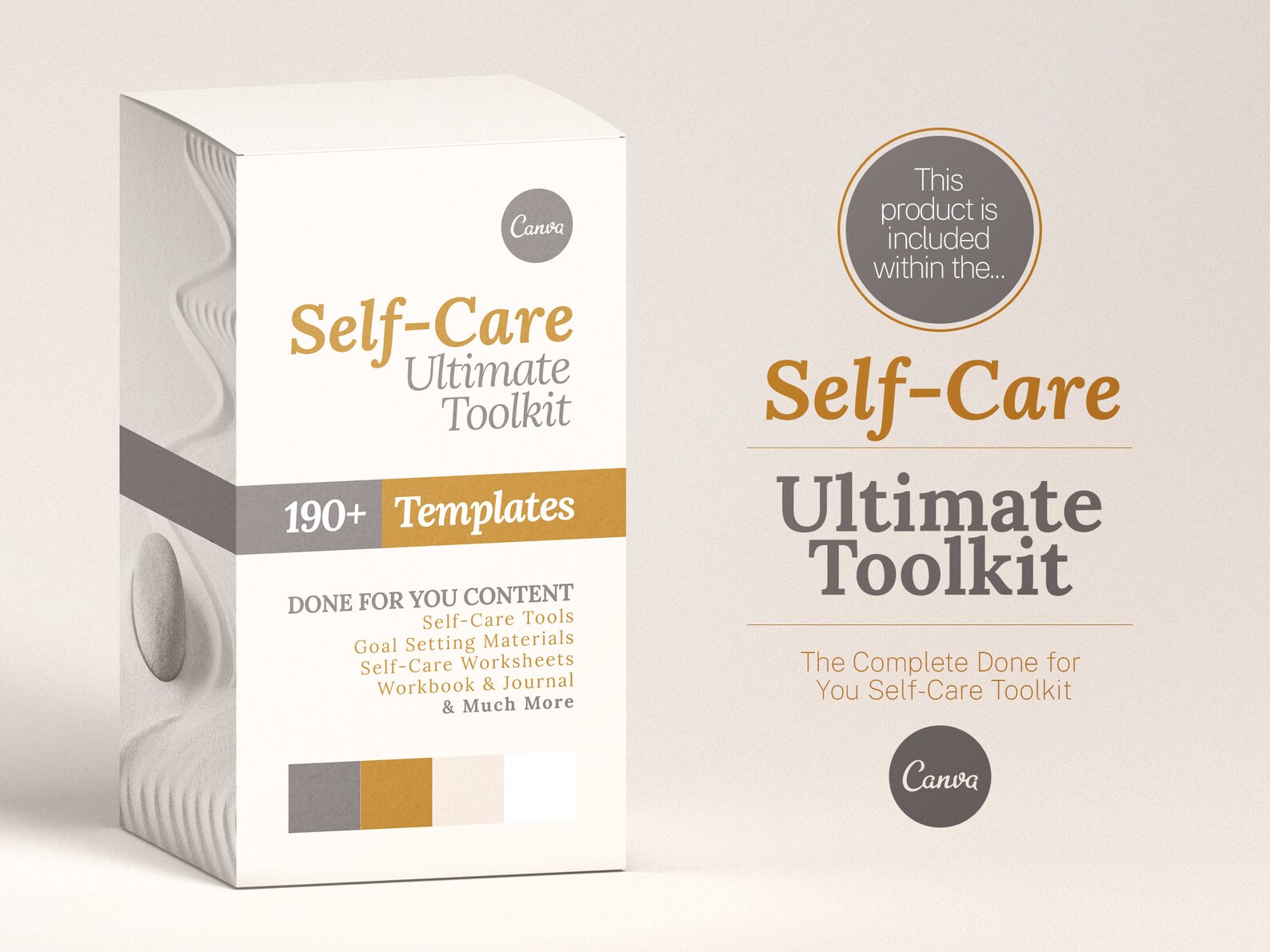Self-care Worksheets & Trackers, Holistic Wellness Canva Template ...