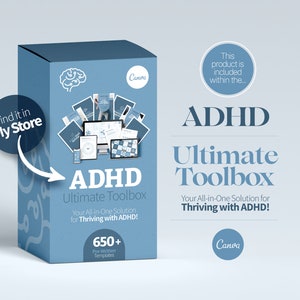 ADHD Parenting With ADHD Guide, Editable Canva Coaching Tools ...