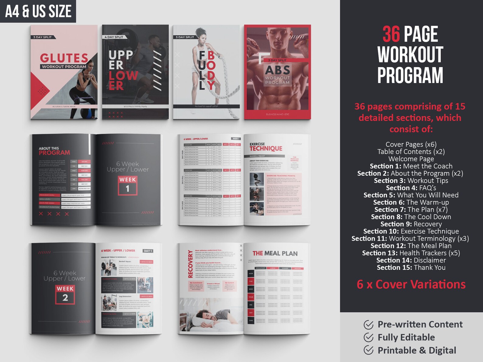 Fitness Ultimate Toolkit Personal Trainer Templates - Etsy