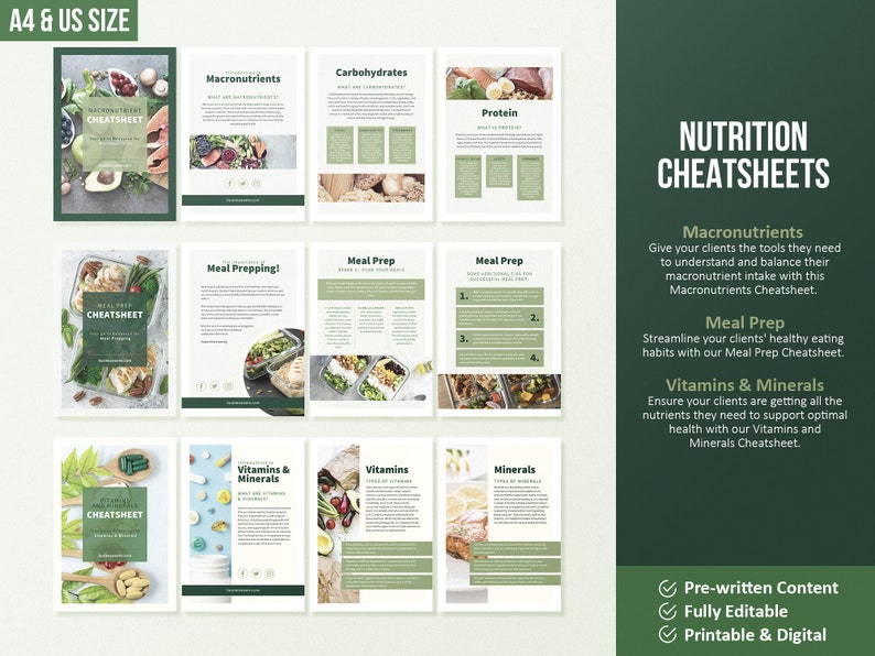800+ Nutrition Canva Templates | Dietitian Toolkit (digital) - Etsy