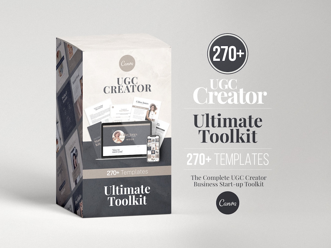 UGC Creator Ultimate Toolkit, Portfolio Template, Influencer Contract ...
