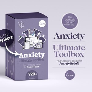 Anxiety Workbook Bundle, Anxiety Worksheets, Therapy Tools, Anxiety ...