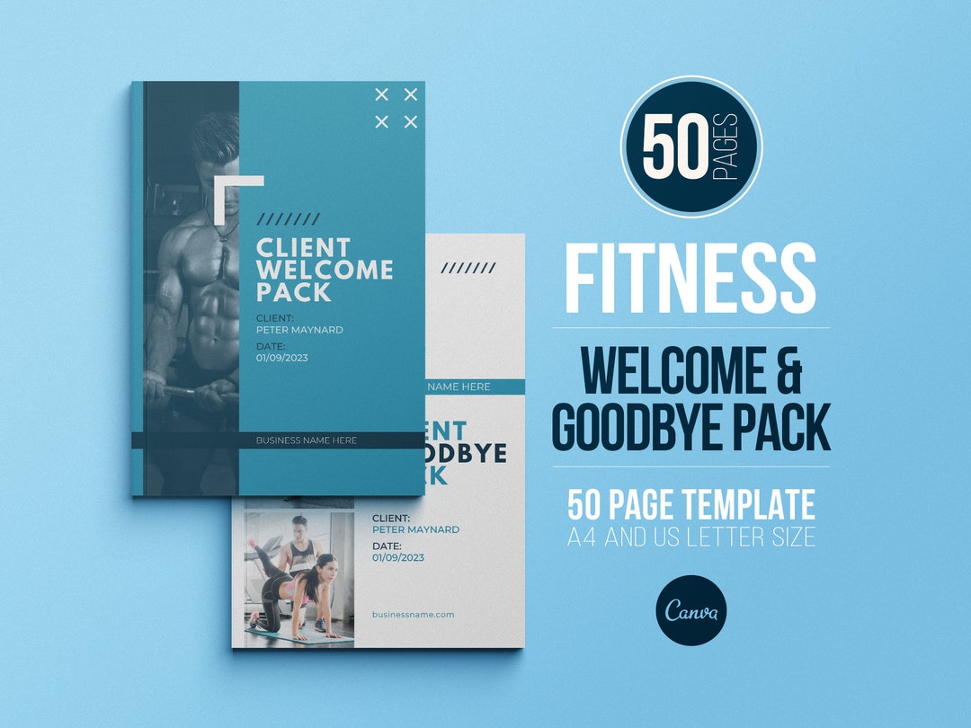 Fitness Client Welcome Pack and Client Goodbye Pack Templates | Client ...