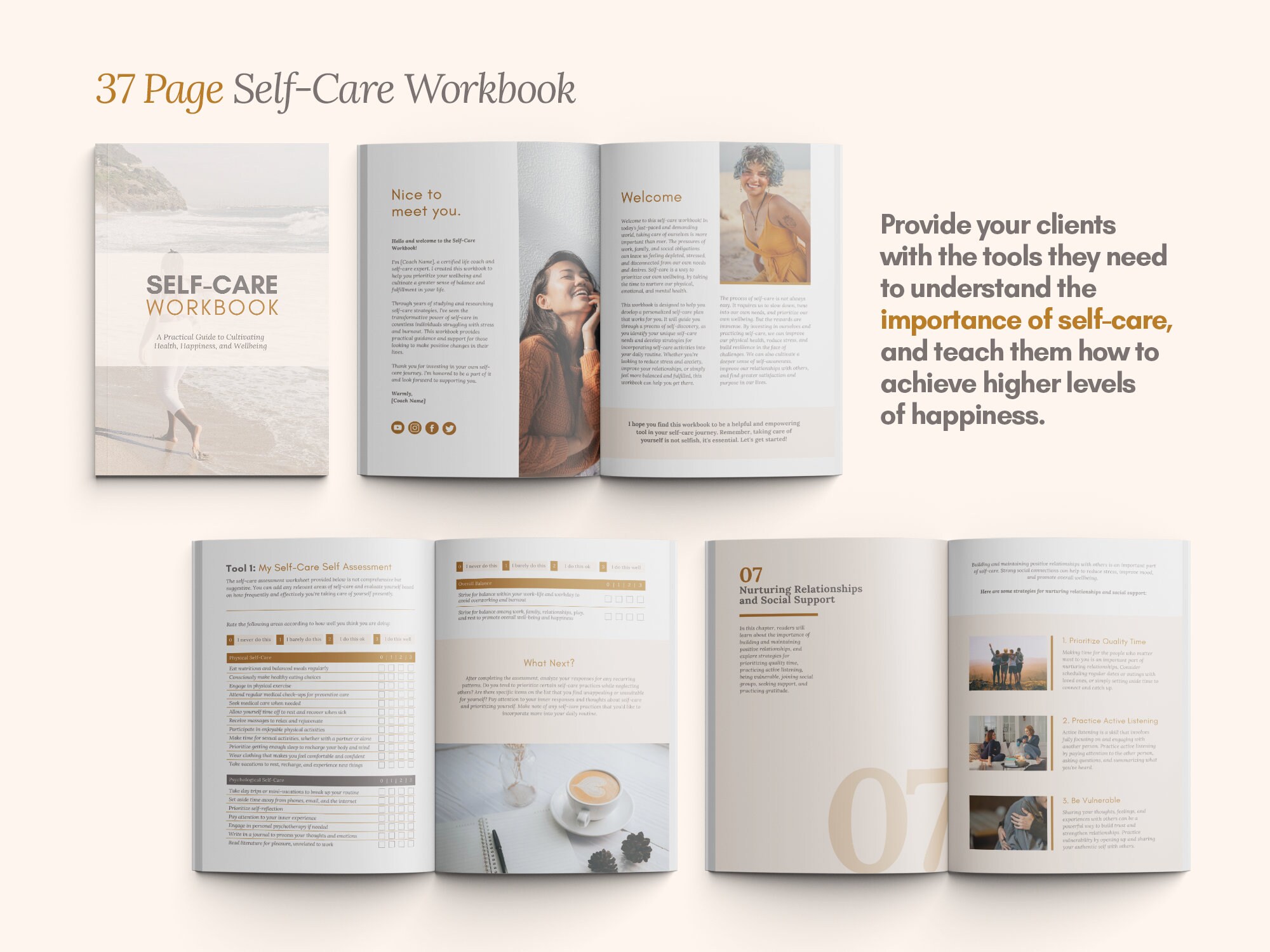 Self-care Ultimate Toolkit for Holistic Wellness, Canva Templates, Self ...