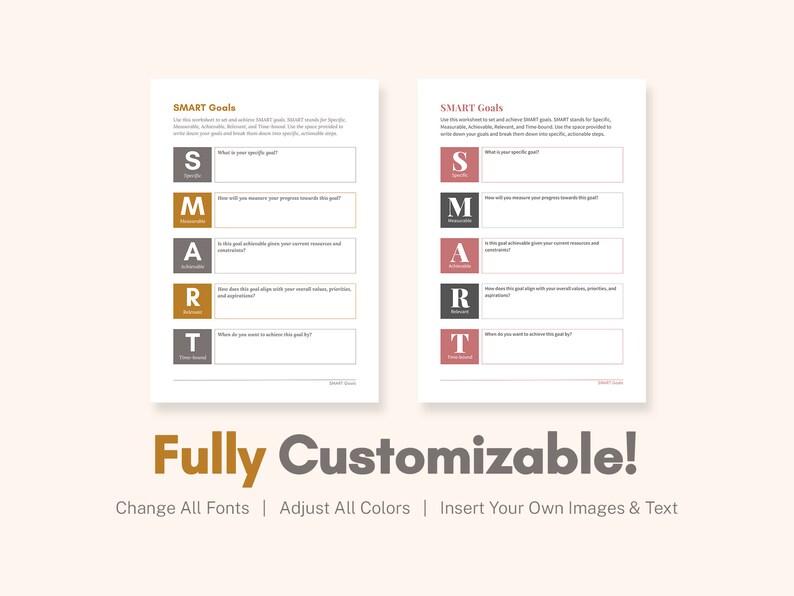 Self-care Worksheets & Trackers, Holistic Wellness Canva Template ...