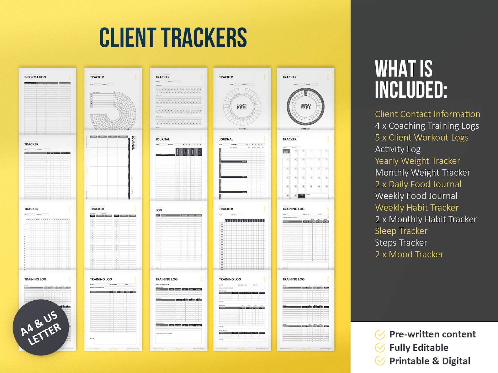 Personal Trainer Client Intake Forms and Fitness Trackers | PARQ ...