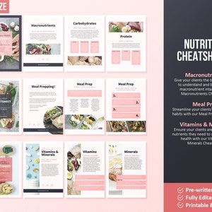 Nutritionist Canva Template Toolkit | 800+ Health Templates (digital ...