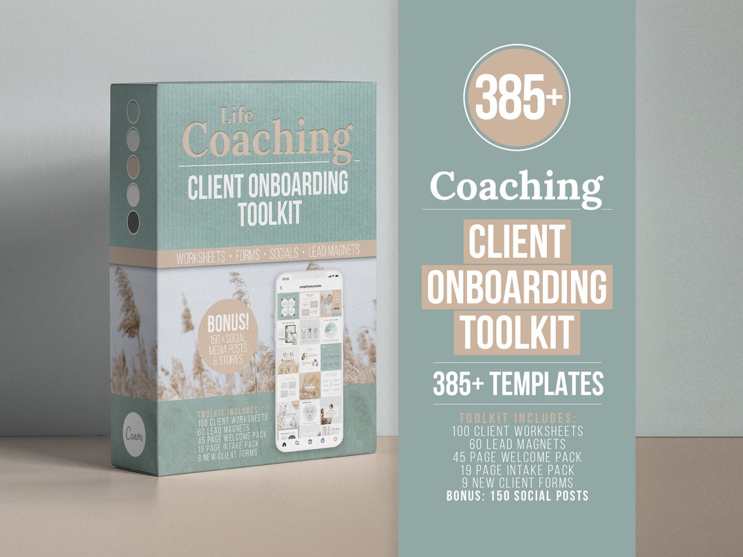 Coaching Client Onboarding Toolkit Life Coaching Worksheets Life ...