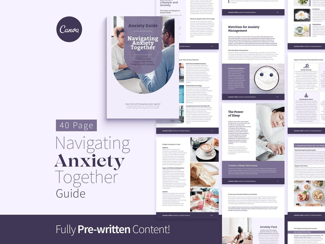 Navigating Anxiety Together Guide, Psychologist Resources, Anxiety ...