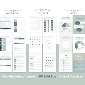 Self-care Ultimate Toolkit for Holistic Wellness, Canva Templates, Self ...