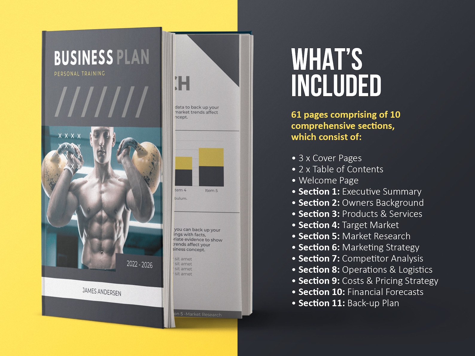 Fitness Business Plan Template Fitness Business Strategy - Etsy