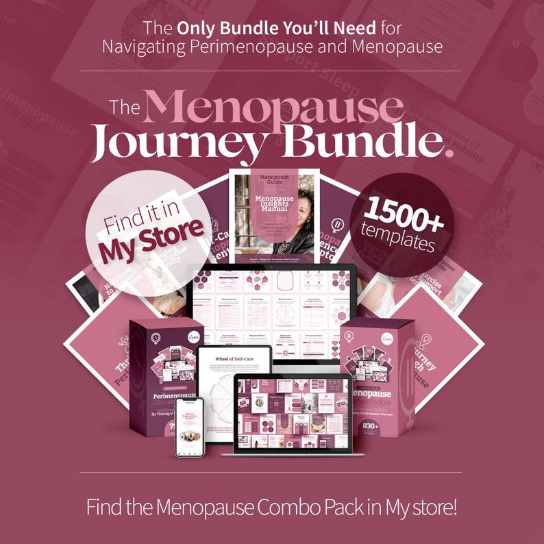 Menopause Coaching Toolbox, Canva Templates, Menopause Worksheets ...
