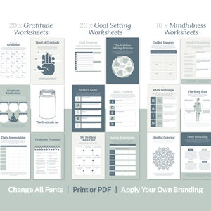 Self-care Ultimate Toolkit for Holistic Wellness, Canva Templates, Self ...