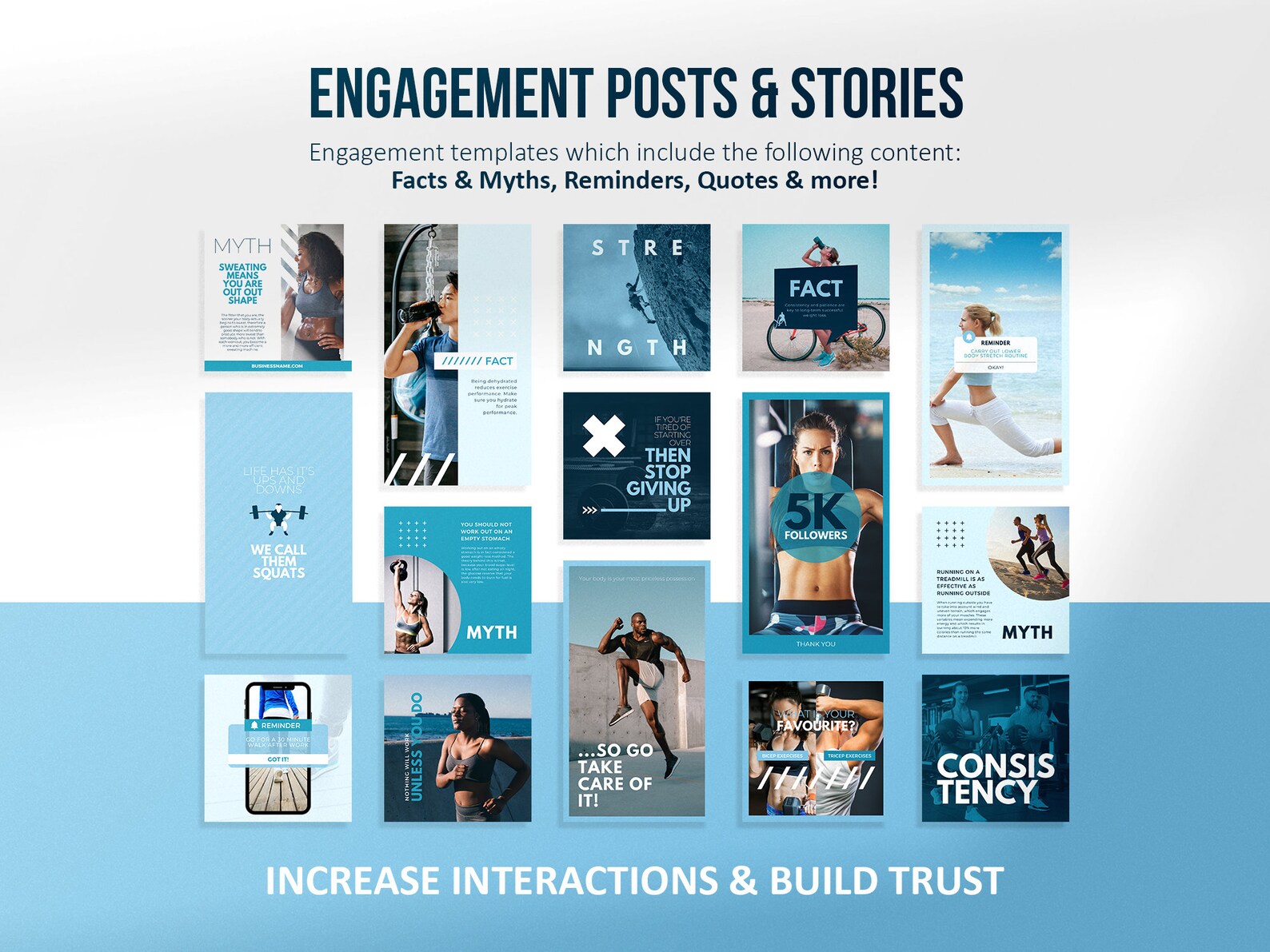 420 Fitness Instagram Post Templates Fitness Templates - Etsy