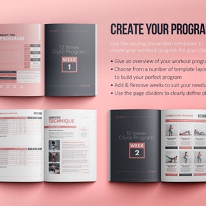 Workout Program Template | Personal Trainer Exercise Program | Fitness ...