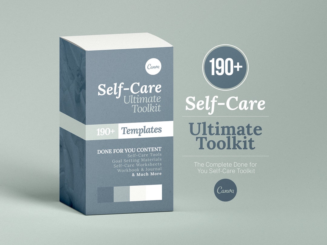 Self-care Ultimate Toolkit for Holistic Wellness, Canva Templates, Self ...