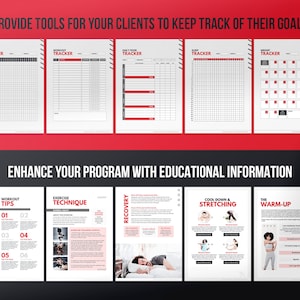 Workout Program Template | Personal Trainer Exercise Program | Fitness ...