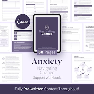 Navigating Change Workbook, Anxiety & Therapy Tools (canva Ebook) - Etsy