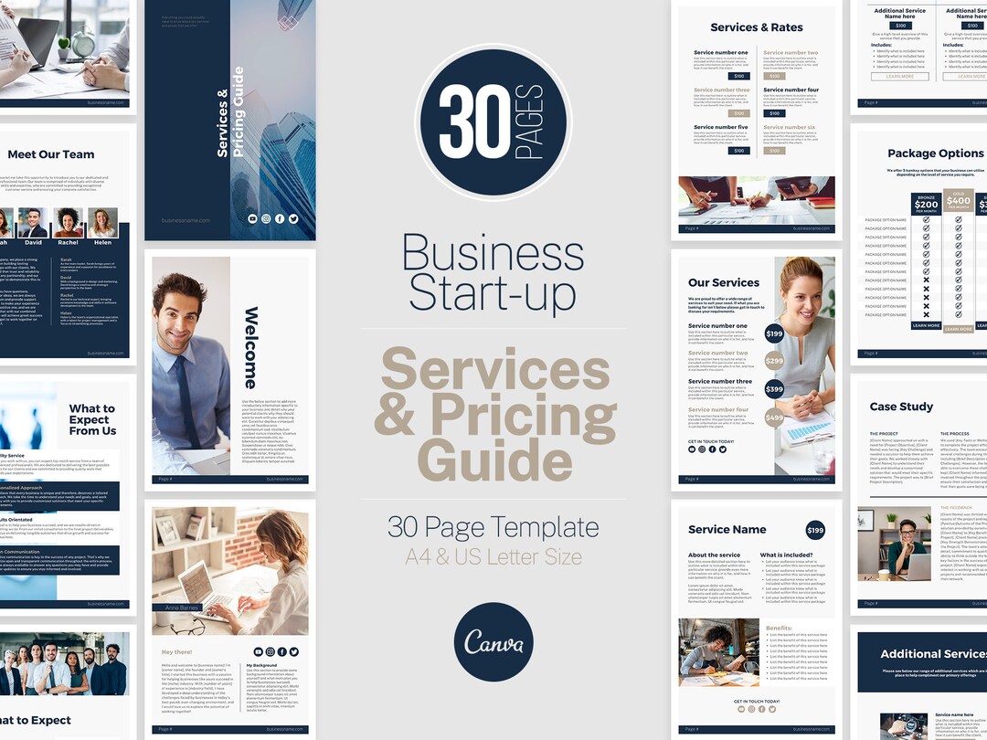 Services and Pricing Guide Template, Client Onboarding, Virtual ...