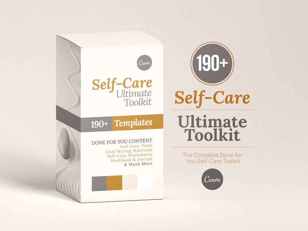 Self-care Ultimate Toolkit for Holistic Wellness, Canva Templates, Self ...