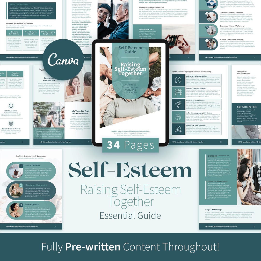 Raising Self-esteem Together Guide, Coaching Tools and Exercises Ebook ...