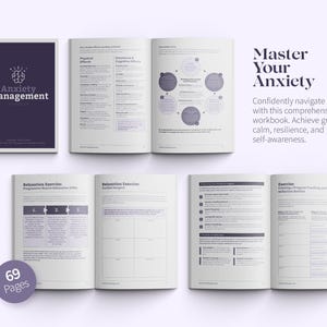 Anxiety Workbook Bundle, Anxiety Worksheets, Therapy Tools, Anxiety ...