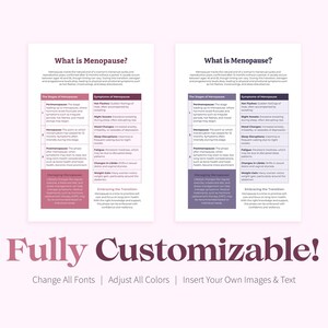Menopause Worksheets, Self-care Templates, Coaching and Therapy Tools ...