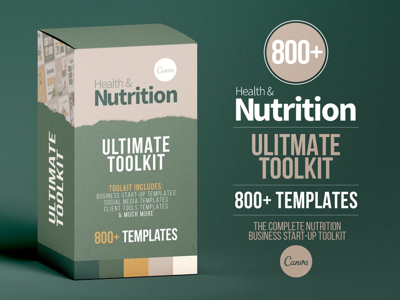 Nutritionist Ultimate Toolkit Health and Nutrition Templates - Etsy