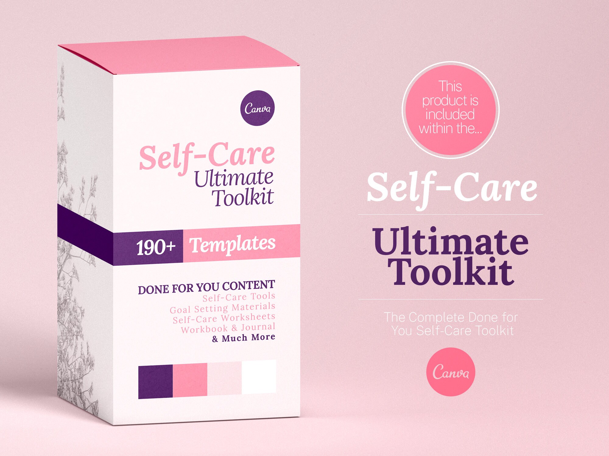 Self-care Worksheets and Trackers, Holistic Wellness, Canva Template - Etsy