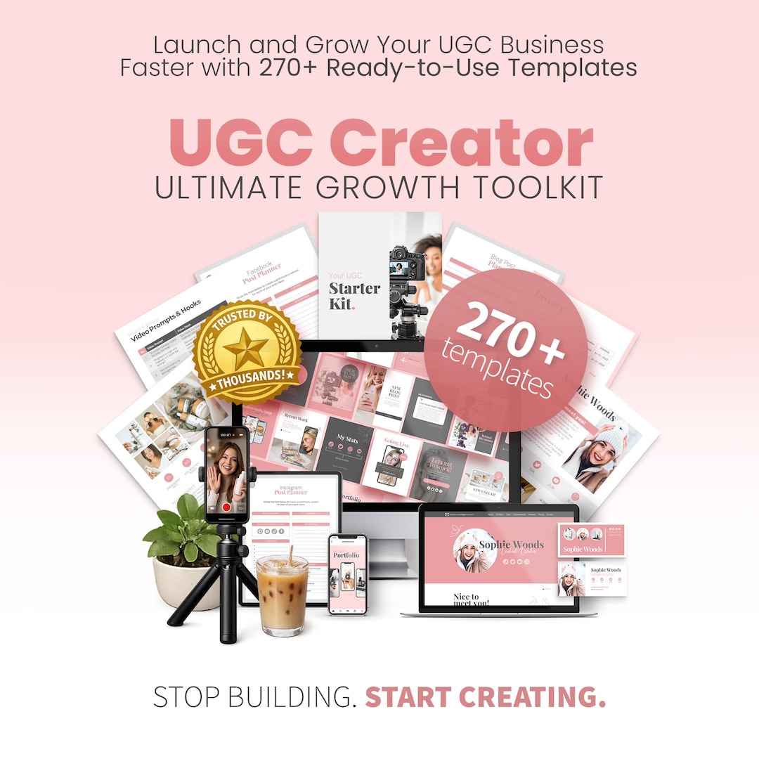 UGC Creator Ultimate Toolkit, Portfolio Template, Influencer Contract ...