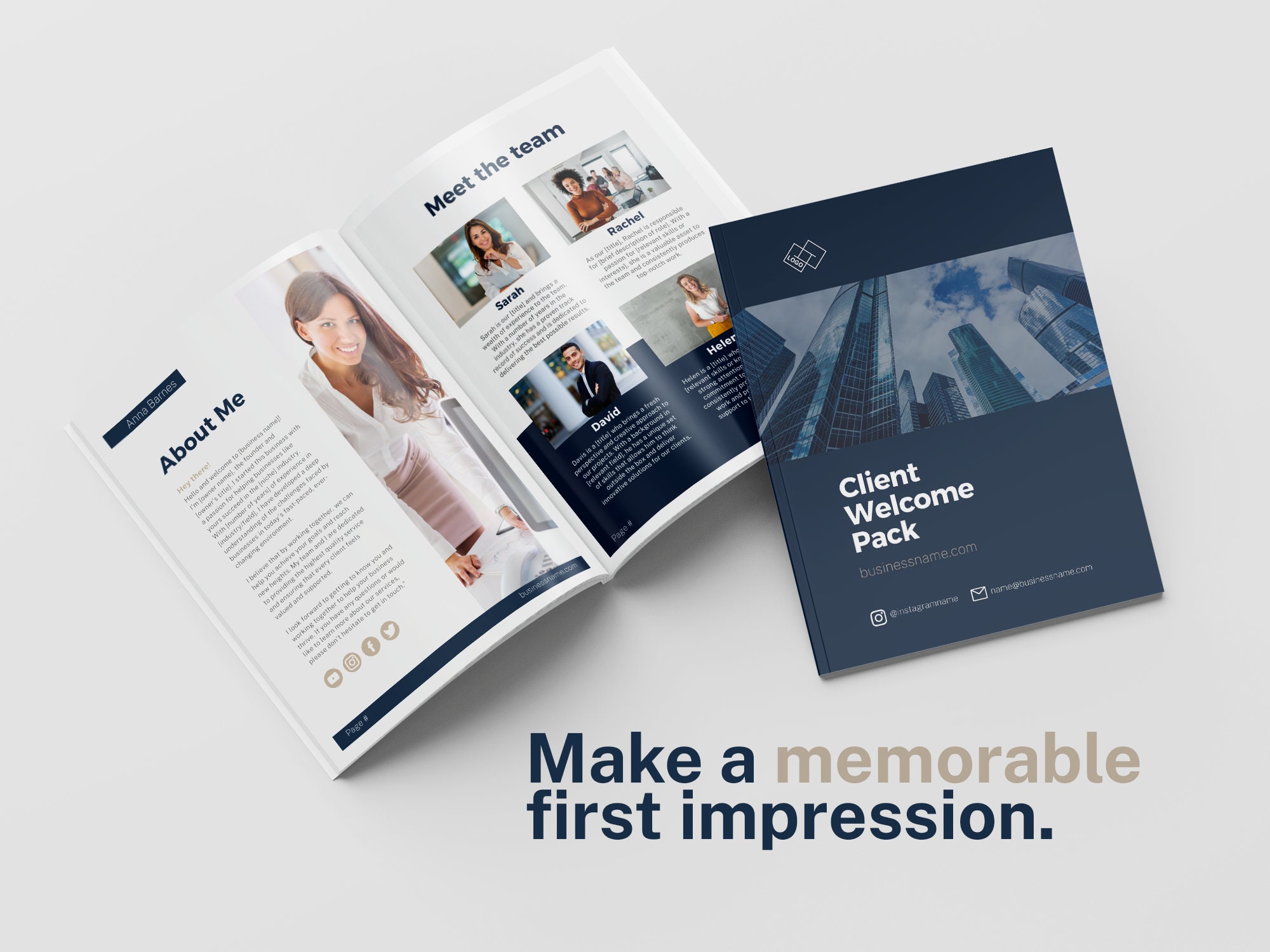 Client Welcome Pack Template, VA Onboarding, Minimalist Canva Design - Etsy