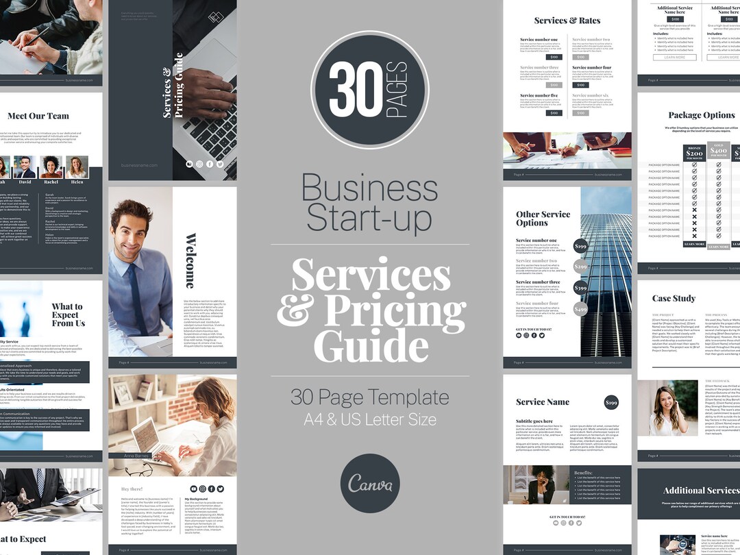 Services and Pricing Guide Template, Client Onboarding, Virtual ...