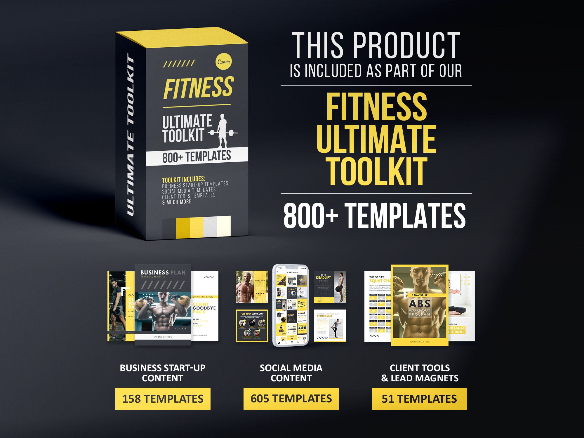 Fitness Client Welcome & Goodbye Pack | Canva Templates (A4/US Letter ...
