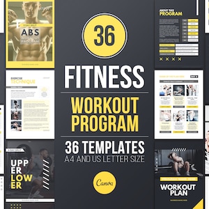 Workout Program Template | Personal Trainer Exercise Program | Fitness ...