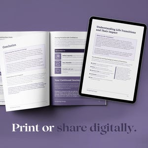 Navigating Change Workbook, Editable Canva Anxiety Coaching Tools and ...