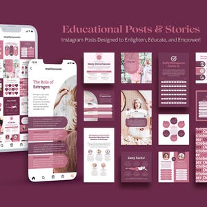 300+ Menopause Instagram Post Templates, Hormone Health Coaching, Self ...