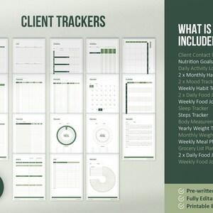 Nutrition Coach Client Intake Forms and Nutrition Trackers | Dietitian ...