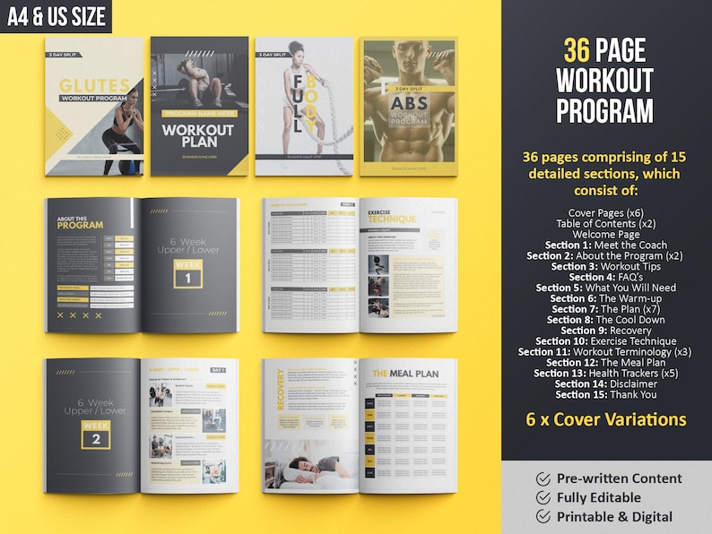 Fitness Ultimate Toolkit Personal Trainer Templates - Etsy