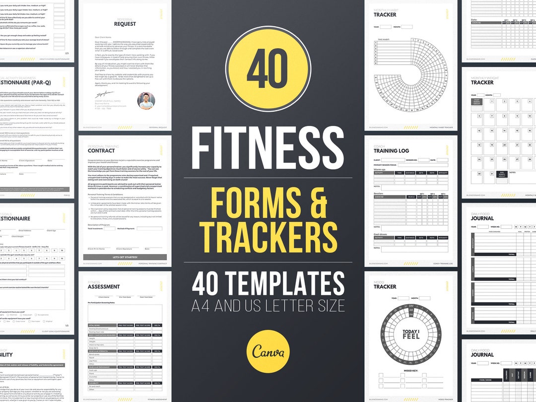 Personal Trainer Client Intake Forms and Fitness Trackers | PARQ ...