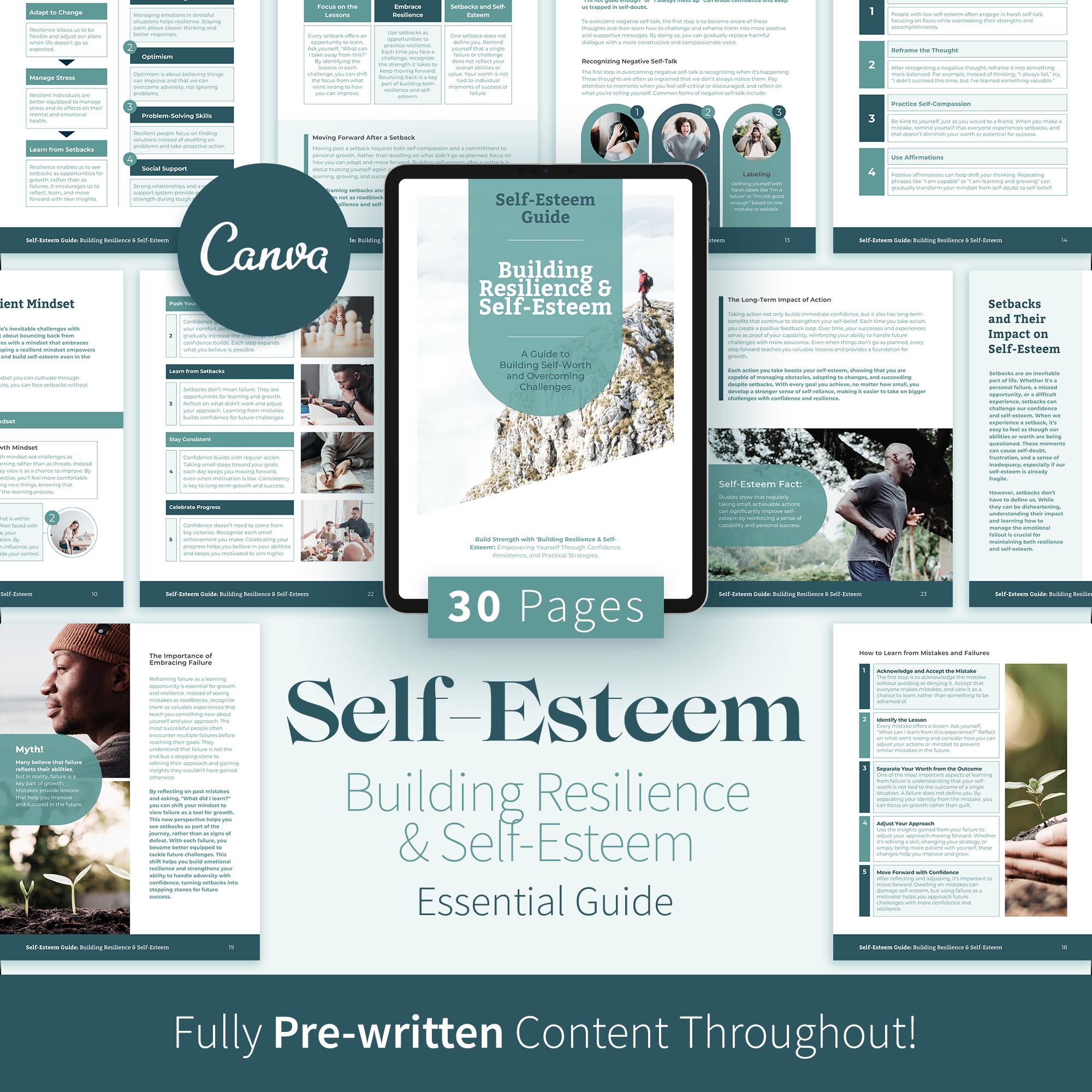 Building Resilience and Self-esteem Guide, Coaching Tools and Exercises ...