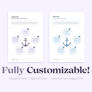 Navigating Change Workbook, Editable Canva Anxiety Coaching Tools and ...