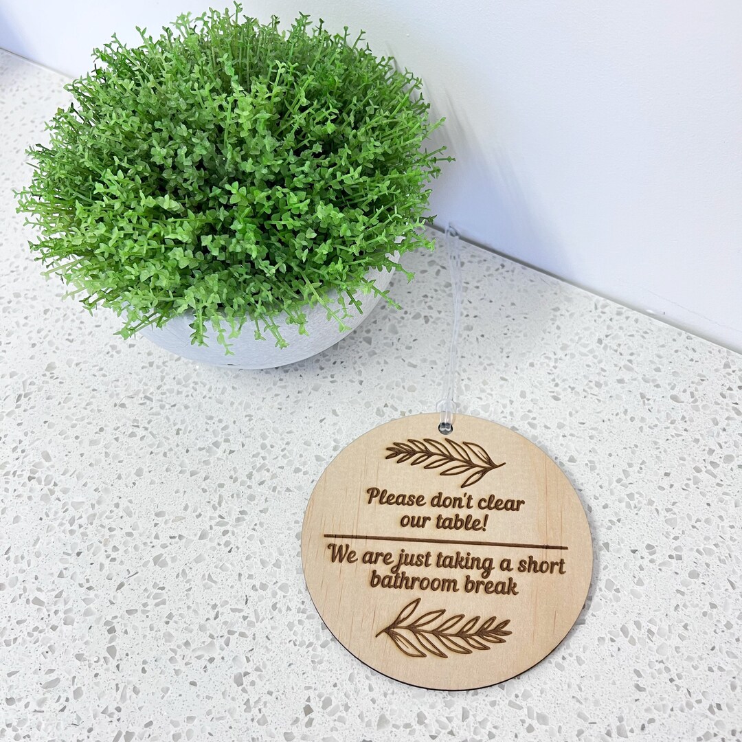 Bathroom Break Sign Toilet Break Toilet Training Toddlers Engraved