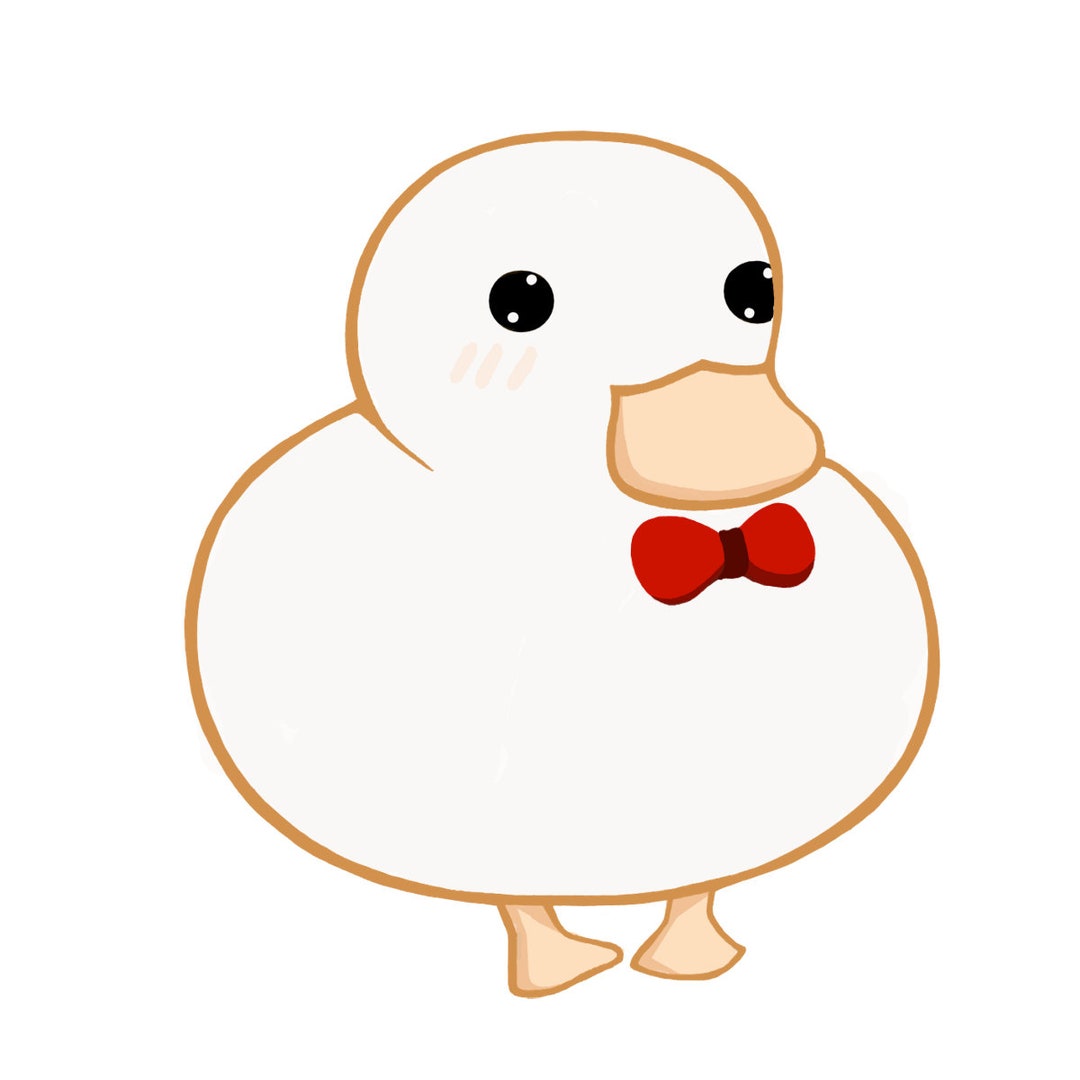 5 Cute Chonky Duck Stickers for Journaling, Phone Cases, Laptops, and ...