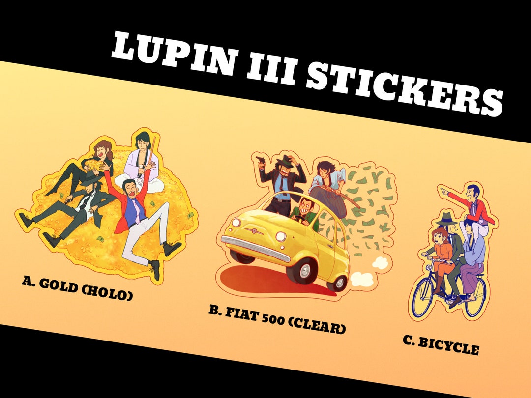 Lupin-inspired Stickers - Etsy