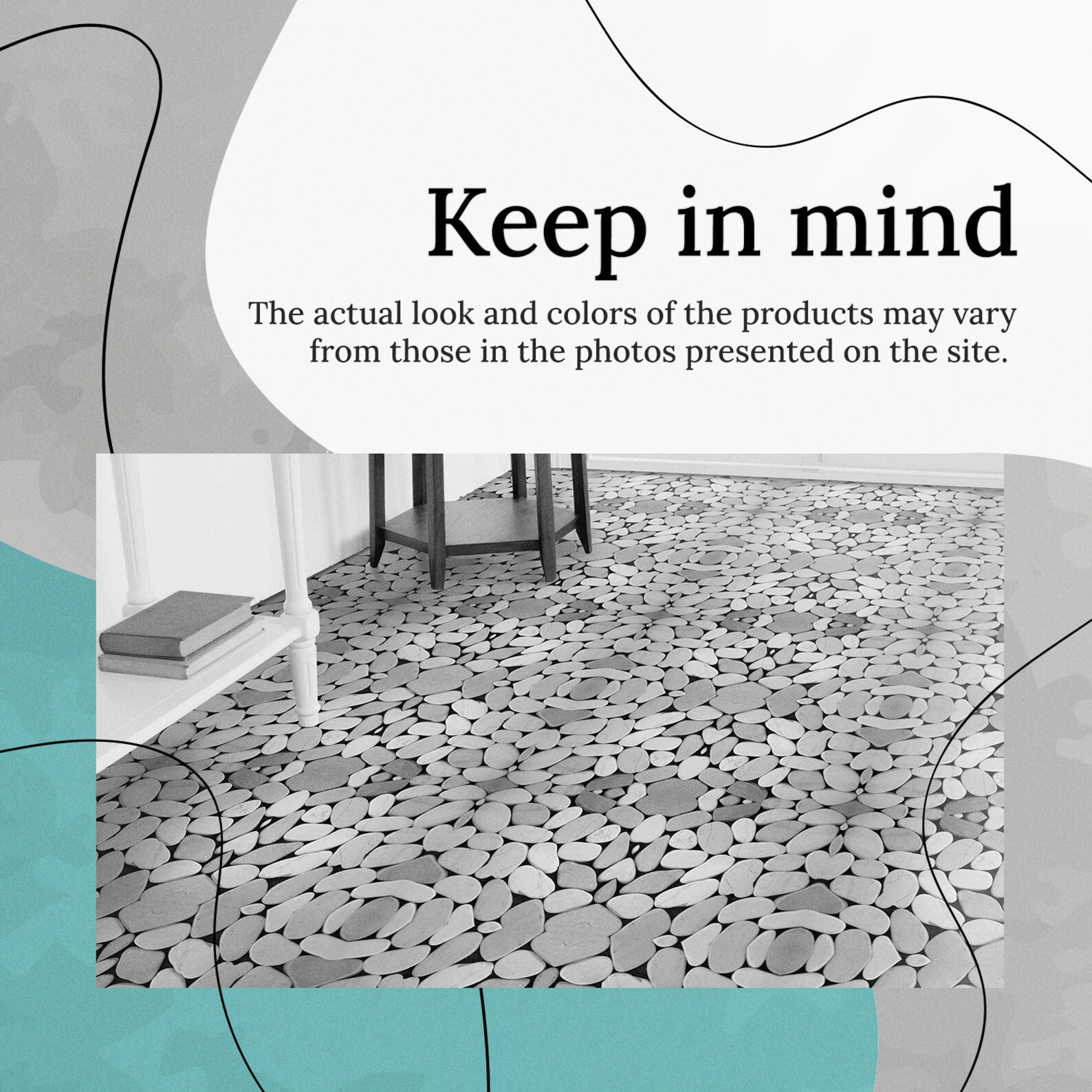 Hatch Minimal Pattern Vinyl Flooring, White Linoleum in Roll, Black ...